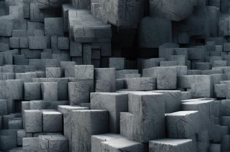Premium Photo Cube Concrete Abstract Background 3d Render Image Seamless Pattern