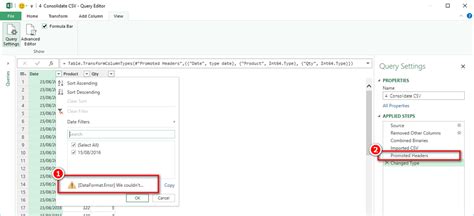combine csv files with power query excelerator bi