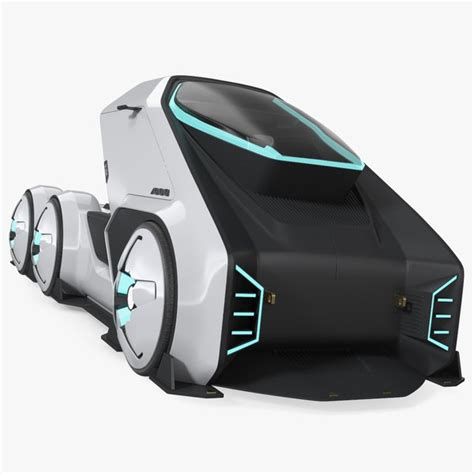 Maya용으로 제작된 미래형 하이테크 트럭 White 3d 모델 Turbosquid 2181462