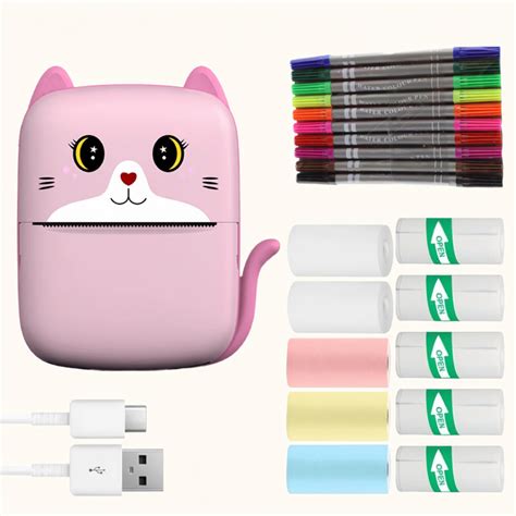 Фотопринтер для детей термо принтер с блютузом стикеровочный с печатью ...