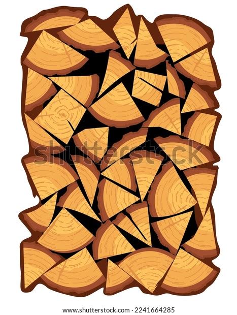 Pile Wood Realistic Cracked Wood Texture Stock Vector Royalty Free 2241664285 Shutterstock