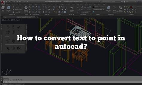 how to convert text to point in autocad