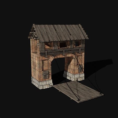 Castle Walls Tower Builder Collection 3d Model By Enterables