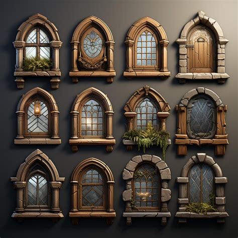 premium photo window game assets