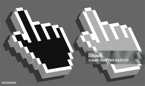 Pixel 3d Mouse Cursor Mouse Hand Cursor Computer Mouse Click Cursor