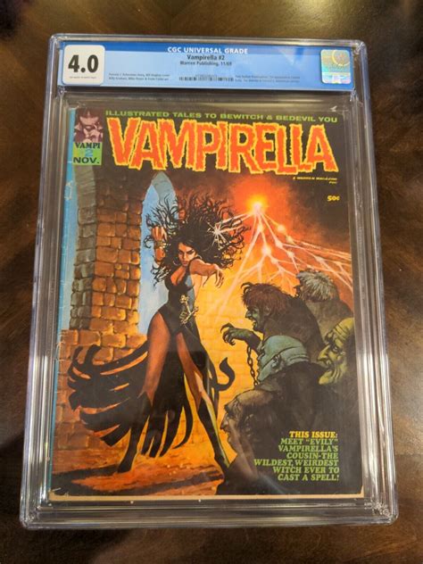 Vampirella 2 Warren Publishing 1969 2nd App Vampirella~ 1st Draculina
