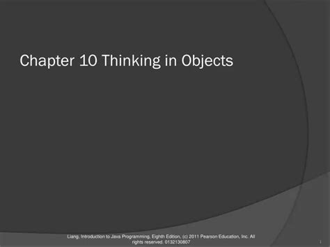 Ppt Chapter 10 Thinking In Objects Powerpoint Presentation Free