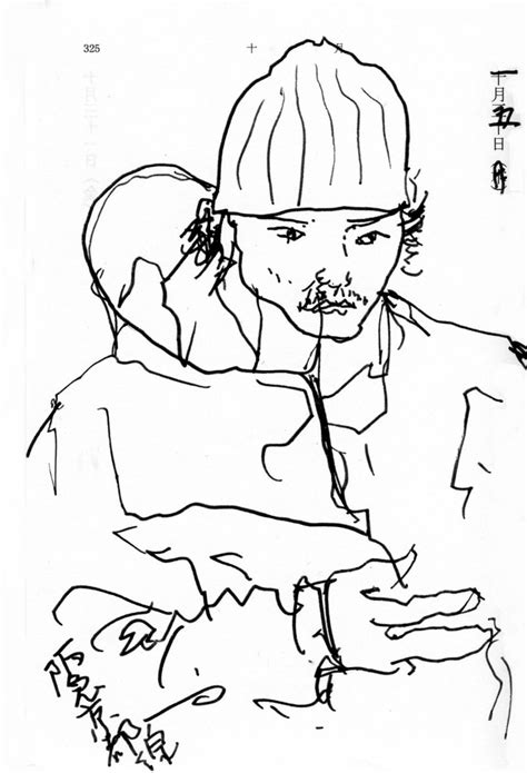 ＜手帳人物スケッチ＞319 阪急京都線 2014｜わたなべ・えいいち