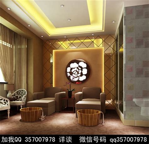 足疗店 足浴店设计案例效果图装饰设计师景观设计师美国室内设计中文网博客