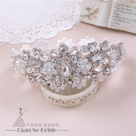 【千色新娘】凝望歐式復古新娘大皇冠套裝手工結婚頭飾品王冠婚紗發飾 露天市集 全台最大的網路購物市集