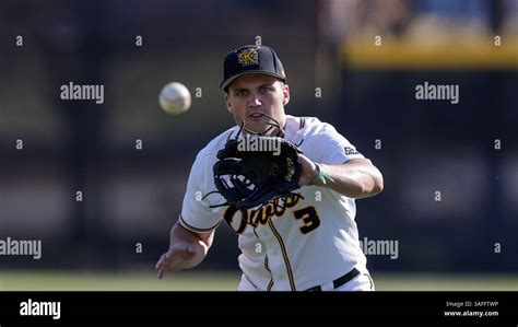 Kennesaw States Anthony Clavet 3 Catches The Ball During An Ncaa