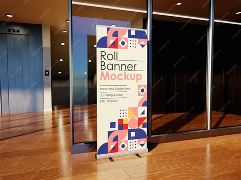 롤 업 배너 모 프리미엄 Psd 파일