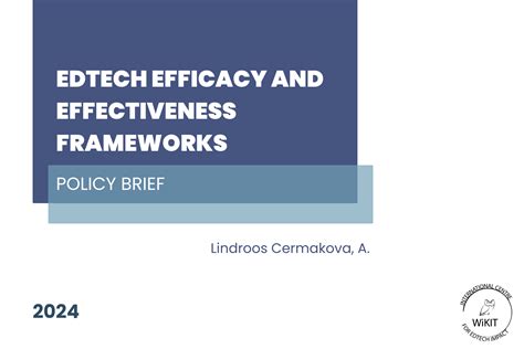 Edtech Efficacy And Effectiveness Frameworks — International Centre For Edtech Impact