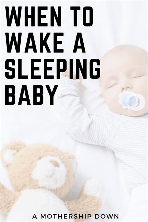 Should You Ever Wake A Sleeping Baby A Mothership Down