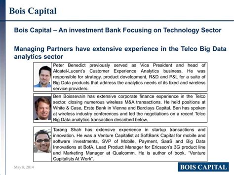 manda trends in telco analytics ppt