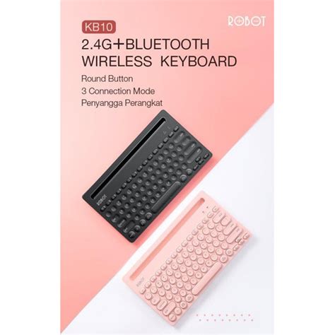 Jual Robot Kb10 Multi Device Bluetooth And Wireless Keyboard 3 Device Connect Jakarta Barat