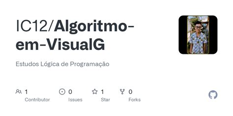 GitHub IC Algoritmo em VisualG Aprendendo por conta própria