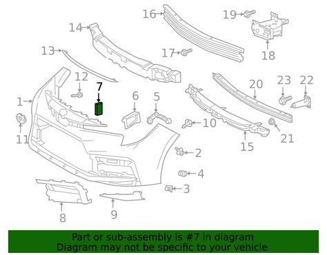 52461 02070 Bumper Cover Pad 2020 2025 Toyota Corolla Oem Genuine