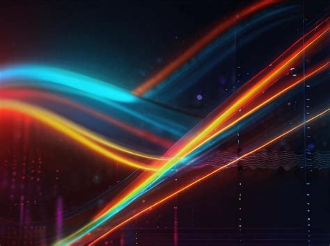 Abstract Digital Waveforms Data Flow Visualization Ai Generative Premium Ai Generated Image