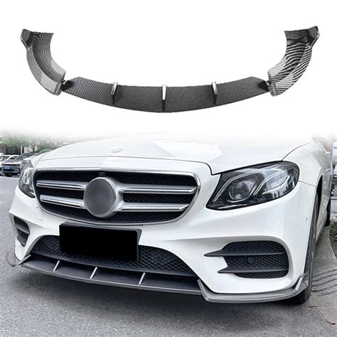Front Bumper Spoiler Lip Kit For Benz E Class W213 E260 E300 E43 Amg