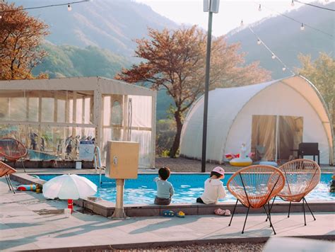 경남 글램핑장 추천 부산근교 아이랑 가볼만한곳 산청 산가원 글램핑 넓은 수영장 놀거리 굿 네이버 블로그