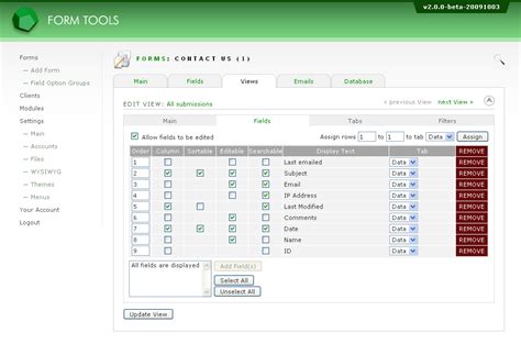 Edit View Add