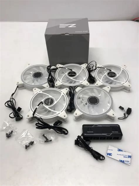 EZDIY FAB WHITE MOONLIGHT RGB PWM Ventilatore A Capanna INCOMPLETO EUR PicClick IT