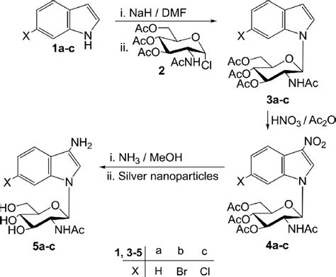 Scheme 1 Synthesis Of Nucleosides 3 5 Download Scientific Diagram