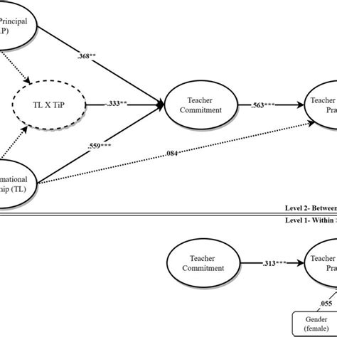 Multilevel Sem Analysis Results Download Scientific Diagram