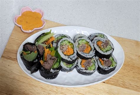 서진이네 불고기김밥과 쌈장마요네즈 소스
