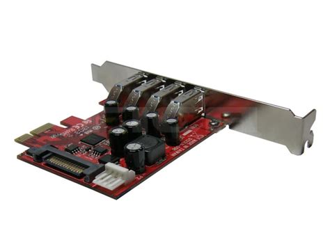 Pci E To Usb 3 0 4 Port Pci Express Expansion Card Adapter Hub Sata Power £26 99 Picclick Uk