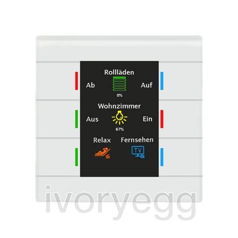 Glass Knx Push Button Ii Smart White By Mdt Ivory Egg
