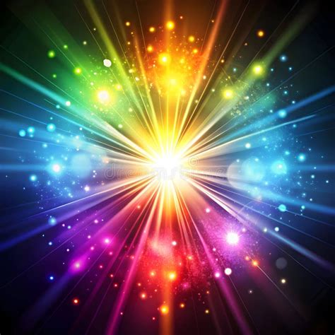 A Colorful Magic Light Effect Featuring Vibrant Hues Glowing Patterns And Dynamic Movements