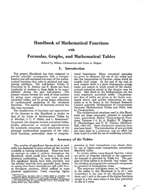 数学函数手册handbookofmathematicalfunctions资源 Csdn下载