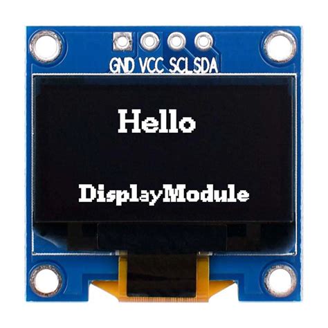 096 Inch Oled Graphic Display Module 128x64 With I2c Displaymodule