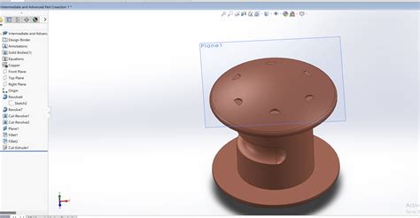Intermediate Advanced Part Creation 1 R Solidworks