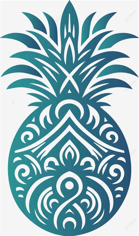 Dekretatif가 디자인한 과일 가게 회사 로고에 완벽한 색상 배경을 가진 미적으로 패턴화된 파인애플의 그림 벡터 그래픽