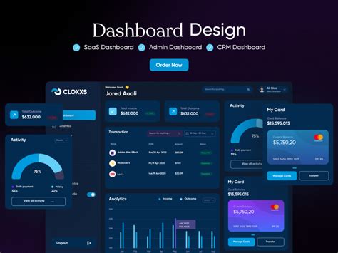 saas dashboard crm dashboard ui ux in figma upwork