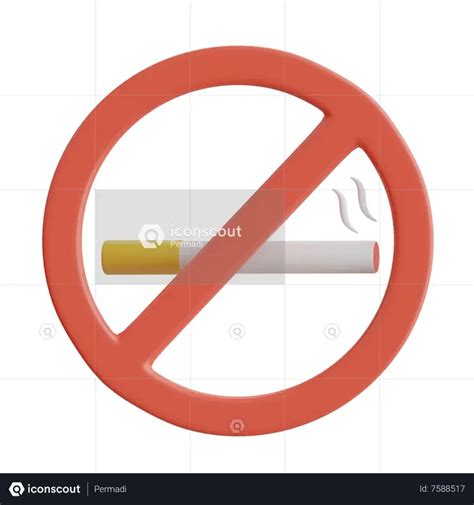 No Smoking 3d Icon Download In Png Obj Or Blend Format