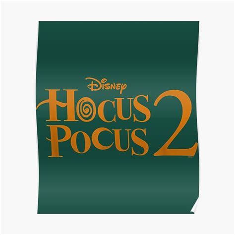 Hocus Pocus 2 Logo Poster For Sale By Thelunarden Redbubble