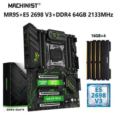 Machinist X99 Motherboard Combo Lga 2011 3 Xeon E5 2698 V3 Cpu Kit Ddr4