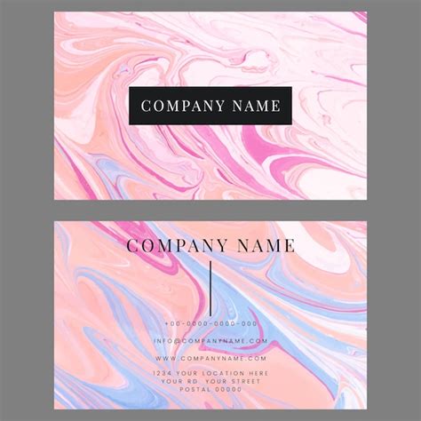 현대 비즈니스 카드 템플릿 프리미엄 벡터