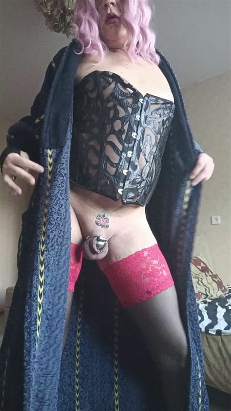 Sissy In Micro Chastity 17 Pics Xhamster