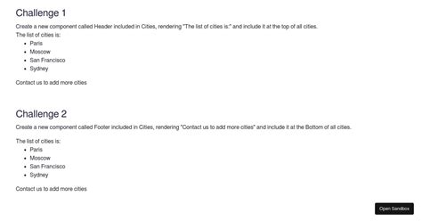 React Multiple Components Forked Codesandbox