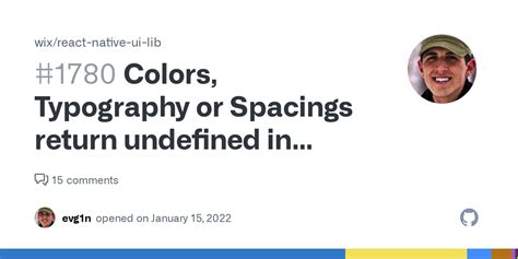 Colors Typography Or Spacings Return Undefined In StyleSheet Issue Wix React Native