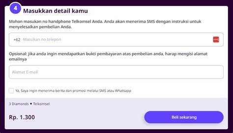 Top Up Ml Pakai Pulsa Telkomsel Murah Codashop Blog Id