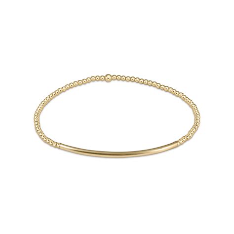 Enewton Classic Gold 2mm Bead Bracelet Bliss Bar Gold C321 Boutique