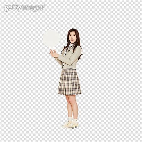 파워포인트 이미지 Png 누끼 한국인 십대 인간의나이 고등학생 학생 교복 칠판 시각교재 말풍선 안내 컨셉 여학생 이미지