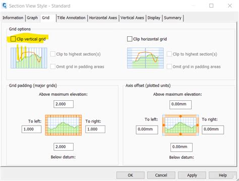cross section grid style autodesk community