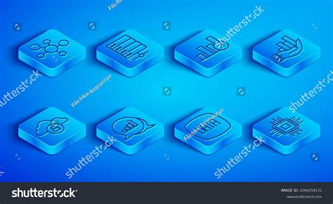 Set Line Mind Map Infographic Server Stock Vector Royalty Free 2264259131 Shutterstock